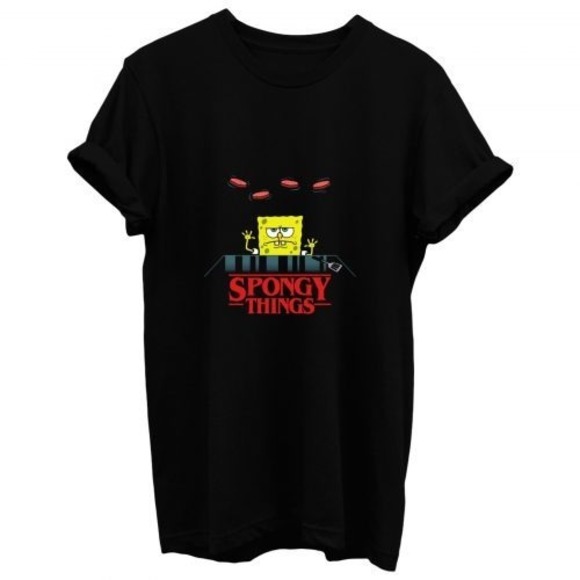 Shirts | Spongy Things Funny Cartoon Spongy T Shirt | Poshmark
